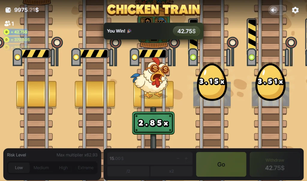 Chicken Train Spiel von 100HP – Kostenlos Demo Ausprobieren!
